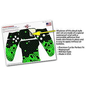 WraptorSkinz Skin Wrap compatible with Sony PS5 DualSense Controller HEX Green (CONTROLLER NOT INCLUDED)