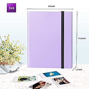 432 Pockets Photo Album for Fujifilm Instax Mini Camera, Polaroid Snap PIC-300 Z2300 Instant Camera, 2x3 Photo Album Book for Fujifilm Instax Mini 11 12 9 Evo 90 70 40 8 7 LiPlay Instant Camera (purple)