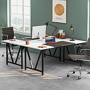 LITTLE TREE 6FT Conference Table, Modern Meeting Tables, Rectangular Training Seminar Table, Boardroom Desk with Splicing Board for Home Office