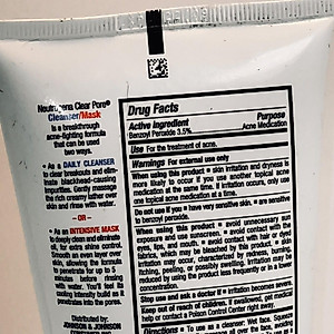 Neutrogena Clear Pore Cleanser/Mask, 4.2 Fluid Ounce (125 ml)