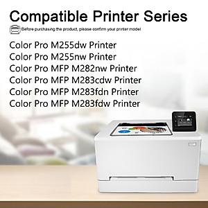 YOISNER Toner Cartridge Replacement for HP 206X (Black, Cyan, Magenta, Yellow)