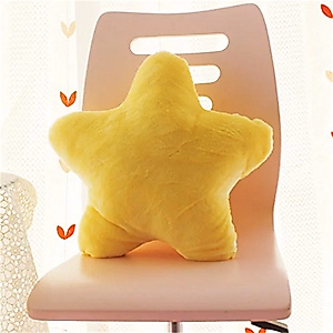 Jackcsale Star Shaped Plush Pillow Stuffed Cushion Decorative Throw Pillows, Yellow