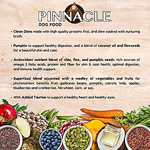 Pinnacle Pet Pinnacle Turkey & Pumpkin Dry Dog Food 4 lb, Infused with Broth