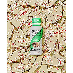 Super Coffee, Iced Keto Coffee (0g Added Sugar, 10g Protein, 70 Calories) [Peppermint Mocha Latte] 12 Fl Oz, 12 Pack | Iced Coffee, Protein Coffee Drinks - LactoseFree, GlutenFree
