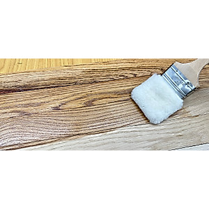Lambskin Stain & Paint Brush - for use with All Latex and Oil Based Paints, Stains and Polyurethanes. 100% Natural Lambskin - New and Patented Design (2 Inch)