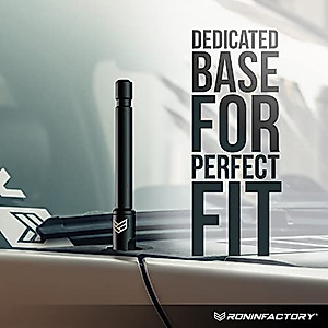 RONIN FACTORY - Chevy Silverado & GMC Sierra Denali Short Antenna 5" Fits All Chevy & GMC Model Years - Anti-Theft - Replacement Antenna Carwash Safe - Flexible Silicone