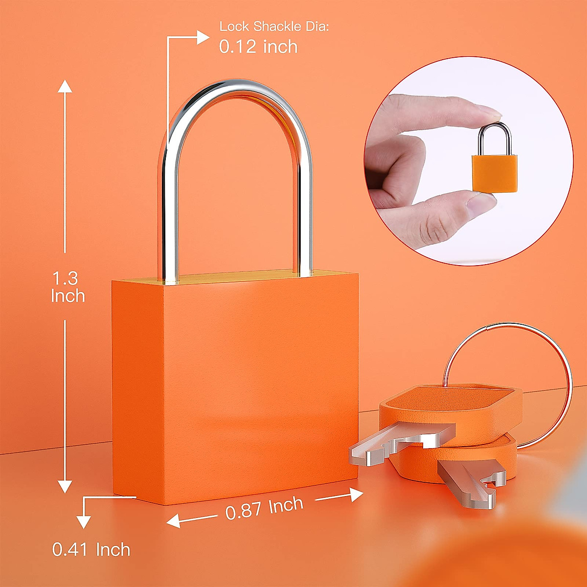 5Pcs Small Locks with Keys, Multicolor Luggage Locks ABS Plastic Covered Copper Keyed Padlock for Suitcase, Backpack, Gym Locker, Jewelry Box