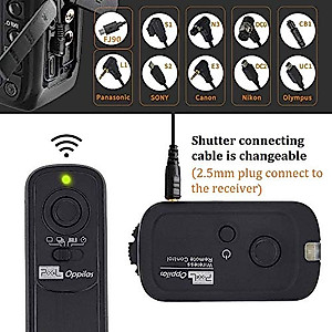 Pixel 2.4G Wireless Remote Control DC2 Remote Shutter Release Compatible with Nikon MC-DC2 Z7 Z7II Z6 Z6II Z5 D5600 D3300 D5000 D5100 D5200 D5300 D90 D7000 D7100 D7200 D7500 D780 D610 D750 P7700 P7800