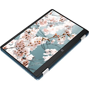 HP 2023 Convertible 2-in-1 Chromebook Laptop, 14" HD IPS Touchscreen, Intel Celeron Processor up to 2.60GHz, 4GB Ram, 64GB SSD, 4K Graphics, Super-Fast 6th Gen WiFi, Chrome OS, Dale Blue(Renewed)