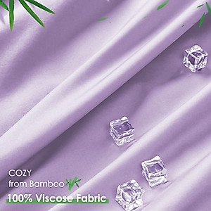 QUEEN ROSE Cooling Pregnancy Pillows,E Shaped Full Body Pillow for Sleeping, with Pregnancy Wedge Pillow for Belly Support, 60 Inch Maternity Pillow for Side Sleeper, Cooling Rayon Cover, Purple