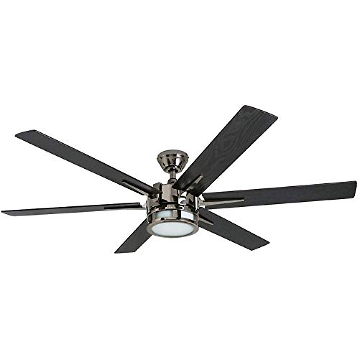 Honeywell Ceiling Fans Kaliza - 56-in Dual Mount Indoor - LED Ceiling Fan with Light - Contemporary Room Fan with Dual Finish Blades - Model 51035-01 (Gun Metal)