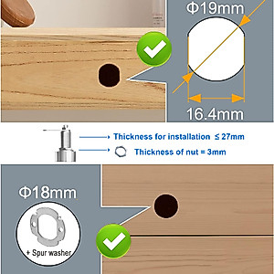 Fingerprint Drawer Lock eLinkSmart Phone App Cabinet Lock 30MM (27MM) Biometric Drawer Lock with 3 Sizes Tubular ​Cam 20 Fingerprints 1000+ App Users Support iOS Watch