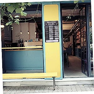 Ciieeo 2pcs business hours sign restaurants opening sign Hour Labels Adhesive Store Hours Signs For Business open sign open closed signage changeable hours sign letter supplies pvc office