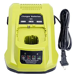 Lasica Compatible with Ryobi P117 One+ Battery Charger, Replacement for Ryobi 12V-18V ONE+ Plus Cordless Power Tool Battery Charger