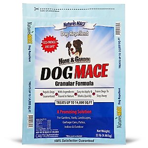 Nature's MACE Dog Repellent 22 Pound Granular, for Lawn, Yard, Garden, & Plants, Outdoor No-Dig, Dog Repellent and Training Tool, Dog Repellent for Yard, Dog Digging Repellent, Treats 14,000 Sq. Ft.