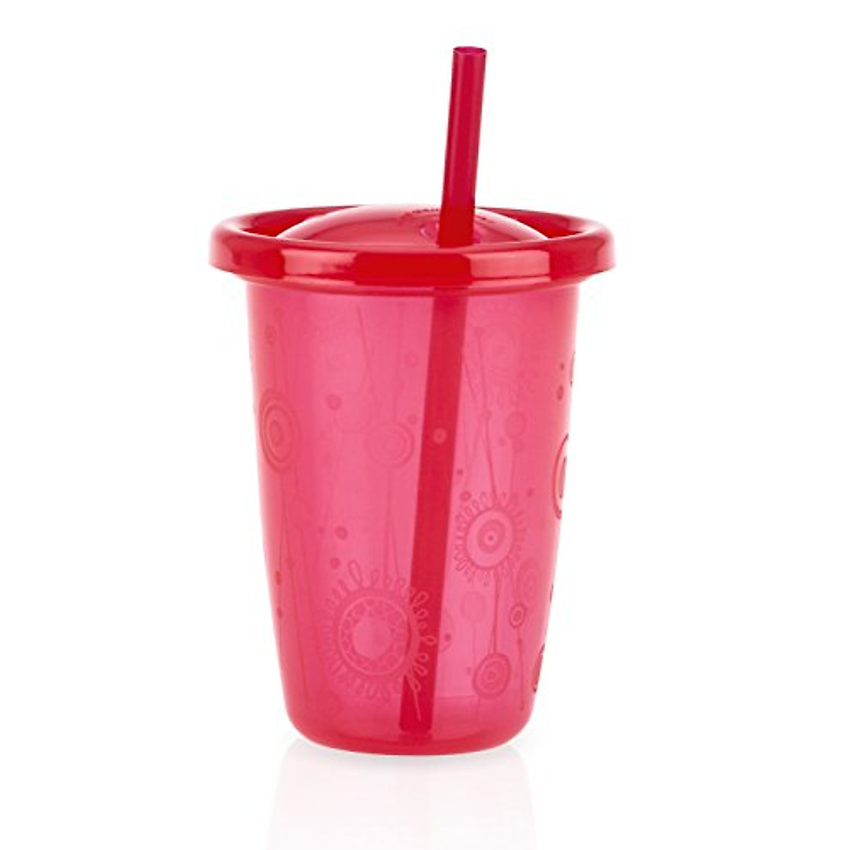 Nuby 4-Pack Stackable Wash or Toss Straw Cups, Multi, One Size