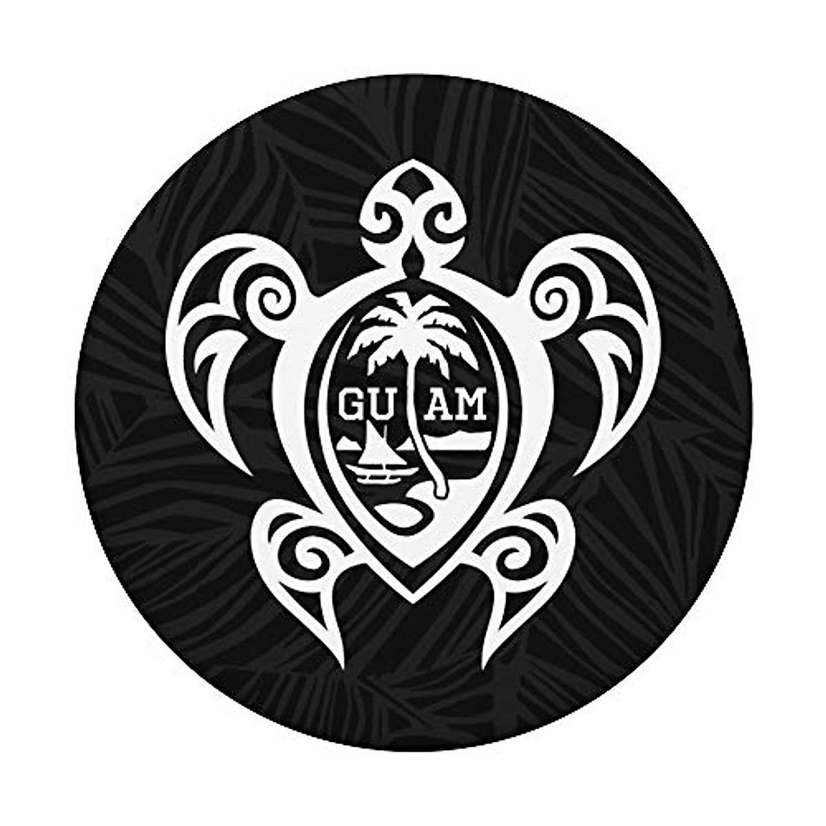 Guam Island Turtle PopSockets PopGrip: Swappable Grip for Phones & Tablets