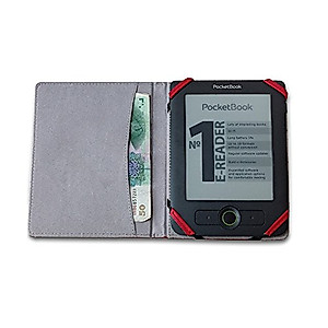 Universal 6inch Ereader Book Style Case Cover embossed Author Name for kobo pocketbook sony kindle 6inch ereader