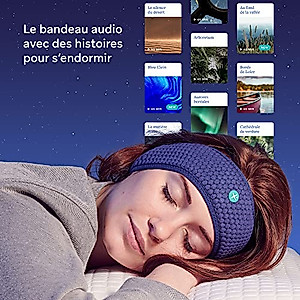 HoomBand Wireless | Bluetooth Innovative Headband for Sleep, Travel, Meditation | Charging Cable Included & Free Access to Hypnotic Stories Created by Sleep Experts (Size S)