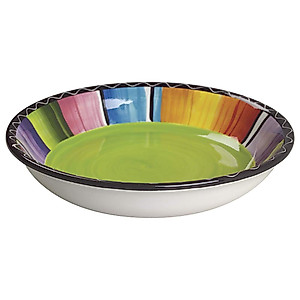 Certified International Serape Pasta Bowl, Green