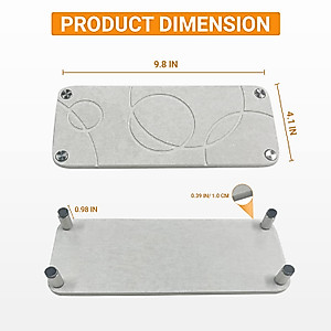 NESTLUXX 3pc Instant Dry Stone Sink Caddy Set - Diatomaceous Earth Material Tray and 2 Coasters, Instant Dry Kitchen Sponge Soap Holder, Water Absorbing, Modern Minimalist Design