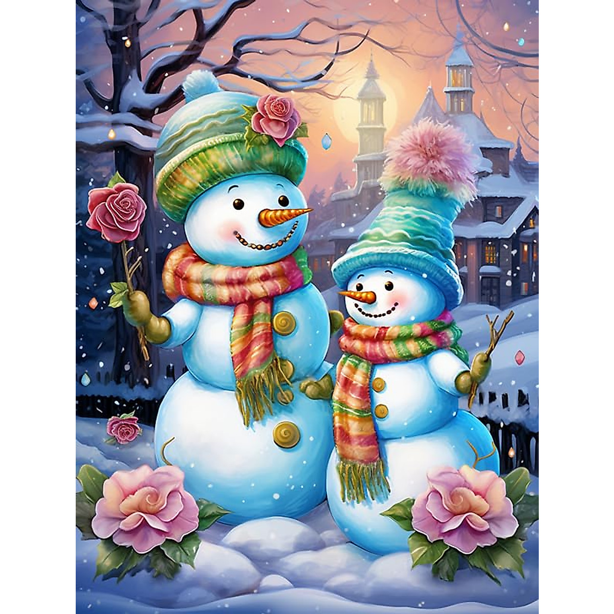 Bimkole 5D Diamond Painting Kits, Full Drill DIY Rhinestone Embroidery Set Paint with Diamonds Art by Number Kits Cross Stitch Home Wall Craft Decoration (12x16 inch)#b11060