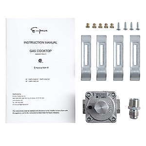 Empava 30" Built Cooktop in Stainless Steel with 5 Gas Stove Including A 18000 BTU Power Burner, 30IN, Silver