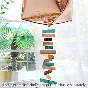 ebabyland 2Pack Teal and Rose Gold Confetti Garland Streamers Party Decorations bachelorette party decorations rose gold birthday decorations paper garland baby shower decorations for girl banner