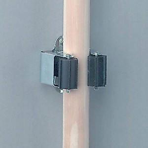 Walfront Metal + Resin Storage Clip Hardware Tool Multifunction Wall Mount Garage Holder for Mop/Broom/Hanger, Reducers And Posts