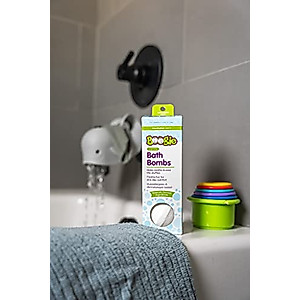 Kids Bath Bombs by The Makers of Boogie Wipes, Boogie Fizzies, Calming, Naturally Derived, Made with Aloe and Calming Vapors, Eucalyptus, 2.8 oz, 3 Bath Bombs, Pack of 1