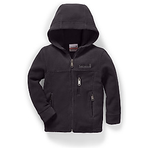 Snonook - Toddler Fleece Jacket – Toddler Spring Jacket - Girls Fleece Jacket - Boys Fleece Jacket - Kids Fleece Jacket, Black, 3T