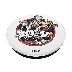 Disney Mickey And Friends Retro Group Shot PopSockets Grip and Stand for Phones and Tablets