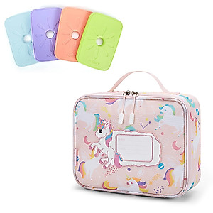TOURIT Lunch Bag for kids Bundle with 4 Ice Packs