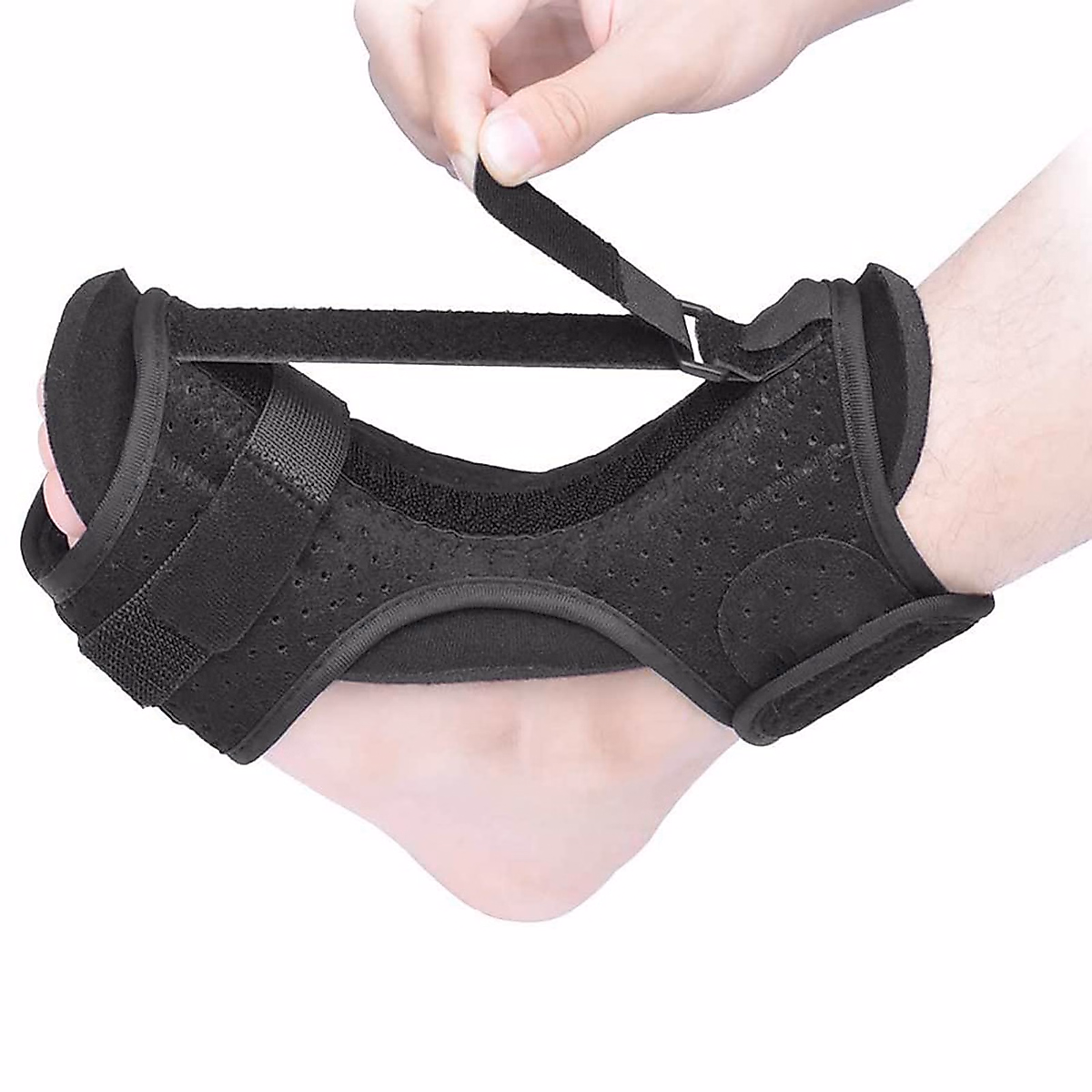 Fasciitis Night Foot Splint, Adjustable Achilles Tendonitis Night Brace Foot Support - Steel Sheet (37 X 23 X 32cm)