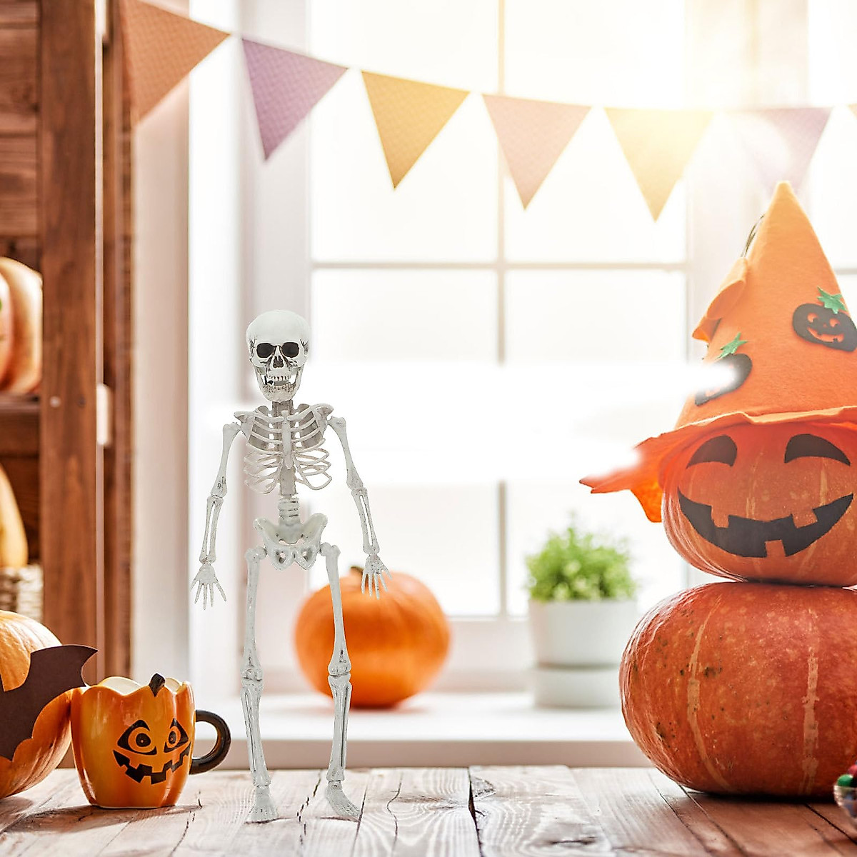 The Mannequin Halloween Skeleton Plastic Models Mannequin Maniquin Scary Halloween Decorations Anatomy Teaching Tools Toy Decorate Props The Sign Some Joints Movable Full Body Mannequin