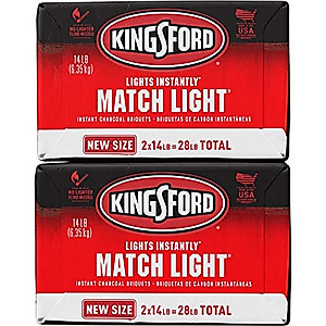 Kingsford Match Light Instant Charcoal Briquettes, BBQ Charcoal for Grilling – 14 Pounds