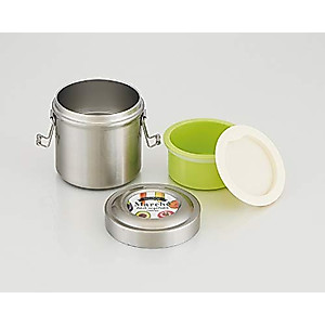 Skater STLB0-A Stainless Steel Lunch Box, Cold and Heat Retention, 16.2 fl oz (480 ml), Marche