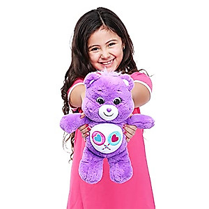 Care Bears Share Bear Stuffed Animal, 14 inches , Purple