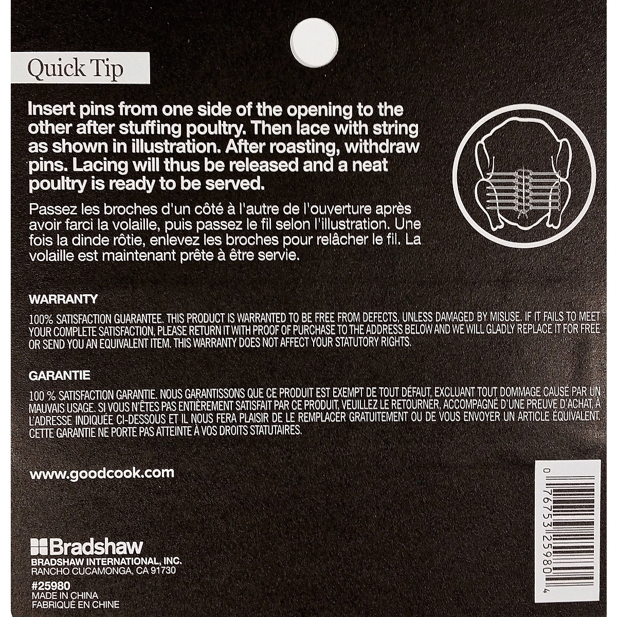 Bradshaw International 25980 Stainless Steel Turkey Lacer