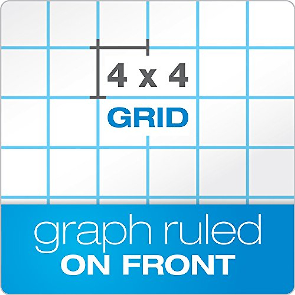 TOPS Quadrille Pad, 8.5 x 11 Inches, 15 Pound Stock, 50 Sheets per Pad, 6 Pads per Pack, White (99522)