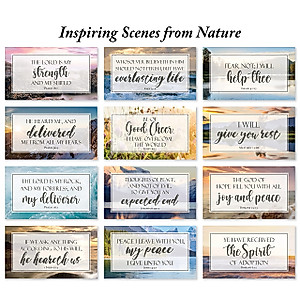 JBH Creations Be Not Afraid Bible Verse Cards with Full Scripture - Pack of 48