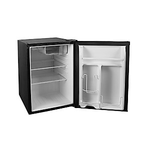 Emerson 2.6 Cu. Ft. ENERGY STAR Compact Fridge: Eco-Friendly Cooling, Ample Storage, Customized Temperature Control, and Versatile Placement for Convenience and Savings,Black