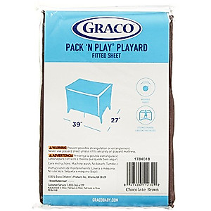 Graco Pack 'n Play Playard Sheet - Chocolate Brown