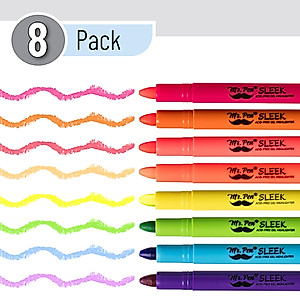 Mr. Pen No Bleed Gel Highlighter, Bible Highlighters, Assorted Colors, Pack of 8
