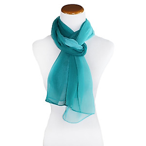 Ted and Jack - Silk Ombre Lightweight Accent Scarf in Teals