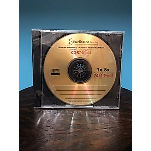 Burlington Recording 24 KT Gold Ultimate Archival Mastering CD-R