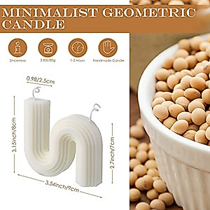 6 Pcs Twist Candle Cool Aesthetic Candle S Shape Candle Decorative Candle Minimalist Soy Wax Candle Lasting Relaxation Scented Candle Handmade for Wedding Christmas Birthday Gift Spa Yoga Room Decor