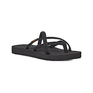 Teva Women's Olowahu Flip-Flop - 9 B(M) US - Mix Black on Black