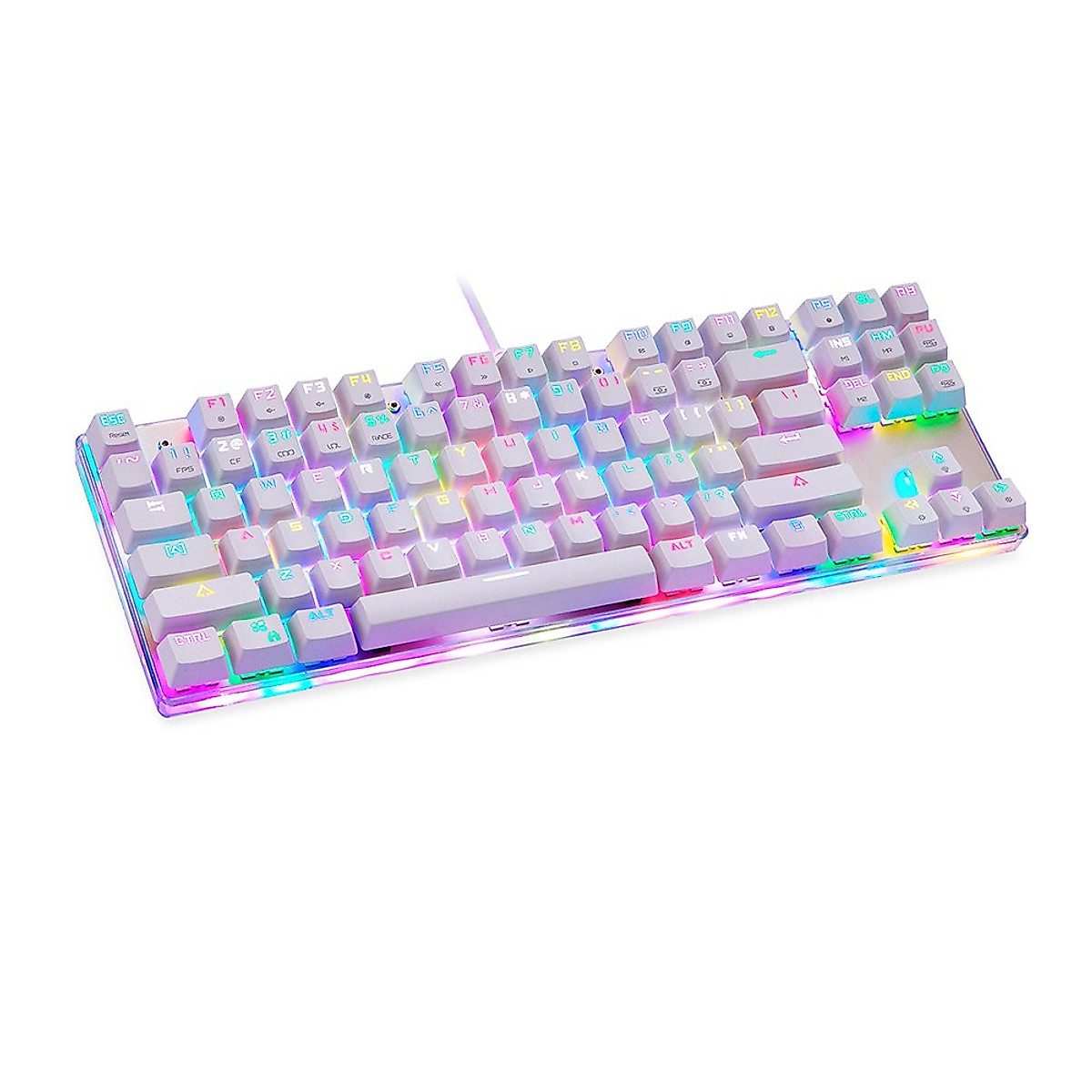 MOTOSPEED K87S Mechanical Keyboard Gaming Keyboard Wired USB Customized LED RGB Backlit with 87 Keys