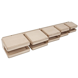 Basic Beat BBTB5 Temple Blocks Set - Quality Sound, Durable Construction, Perfect for Classroom and Band Music